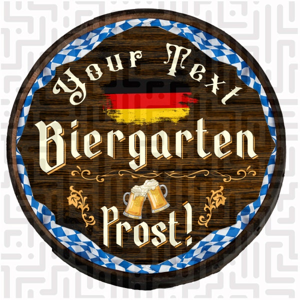 Biergarten Sign - Etsy