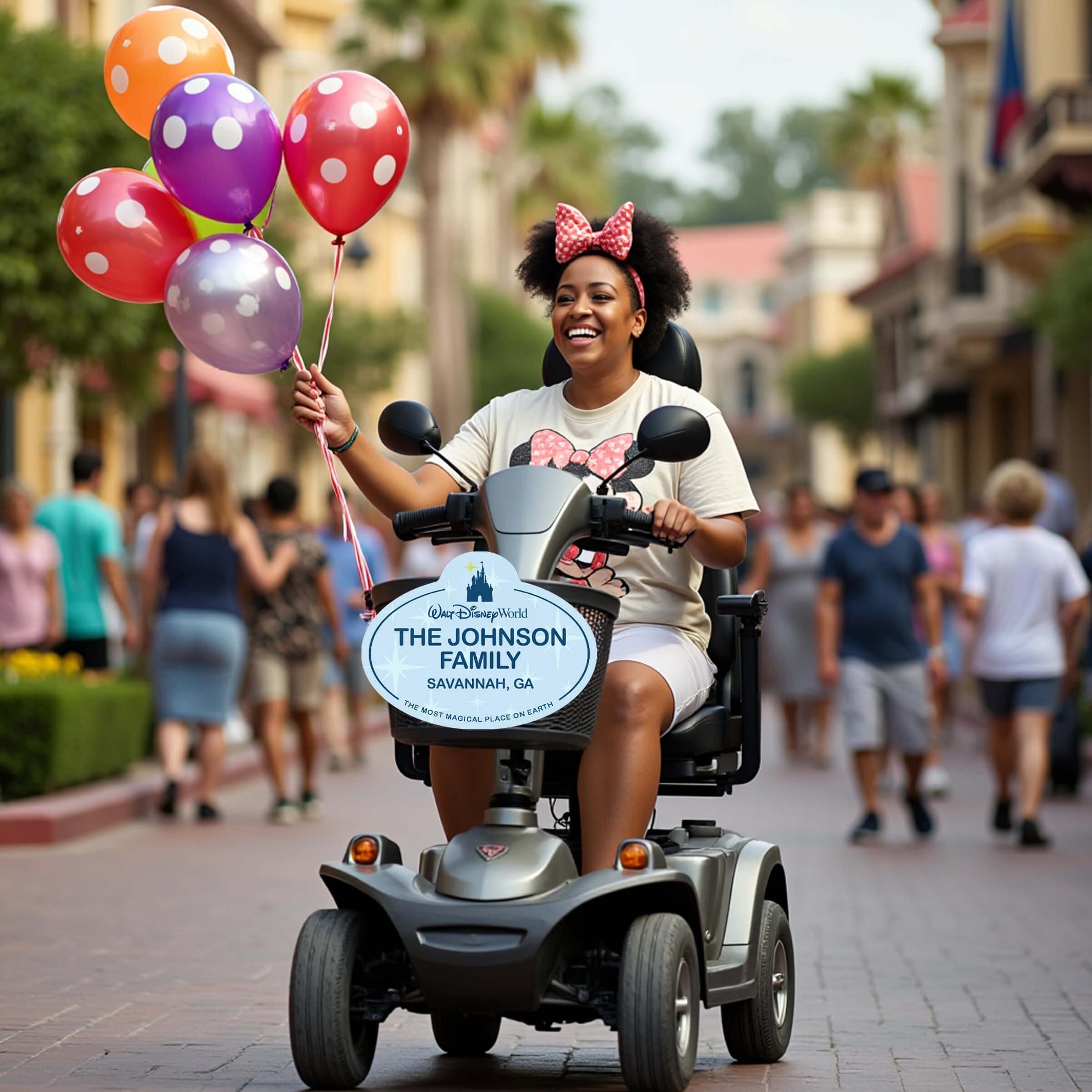 Personalized Custom Disney Stroller & Scooter Name Tag - Magical ...