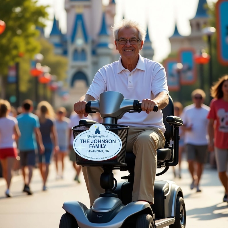 Personalized Custom Disney Stroller & Scooter Name Tag - Magical ...