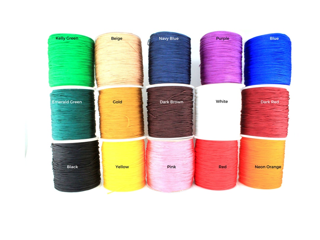 280m 1mm Nylon Rope Cord Large Spool Roll Knotting Braided Rattail ...