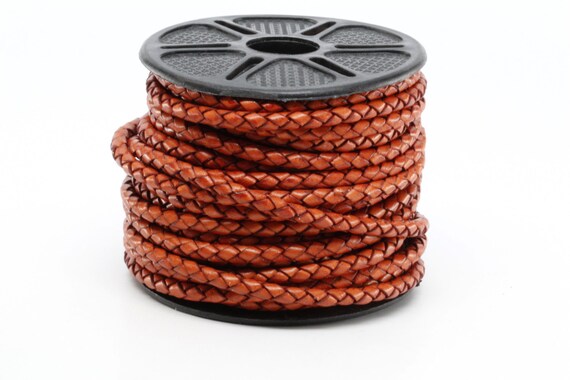 10 Meter yard Spool of 4MM Antique Tan Red Premium Braided | Etsy