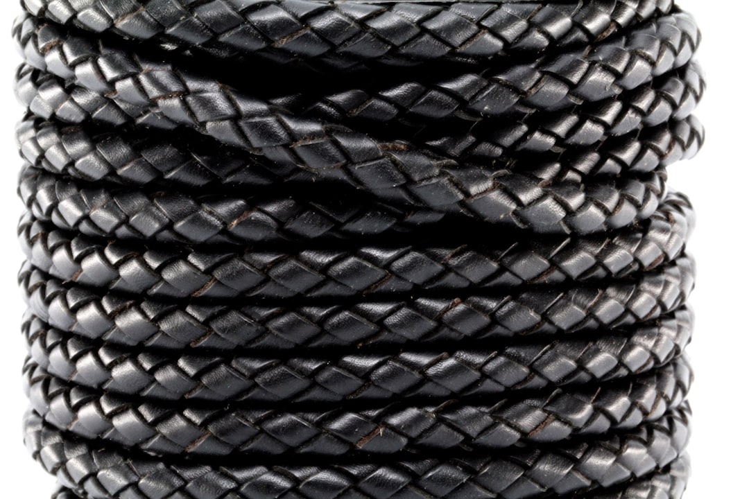 10 Feet of 6MM Black Braided Round Bolo Genuine Leather Cord Ten - Etsy