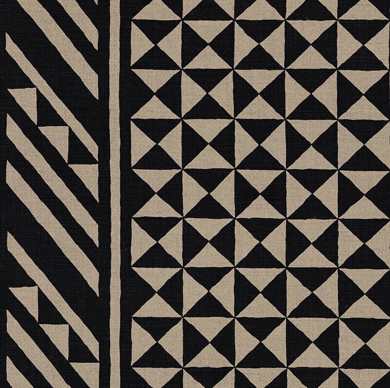 Nuba in Black on Natural by Schumacher - Etsy
