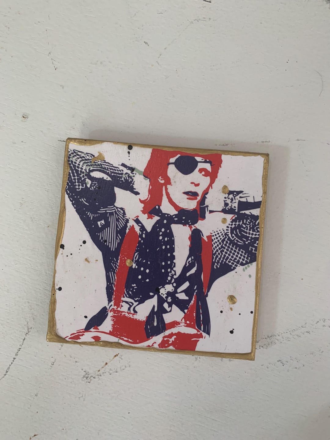 Handmade David Bowie Art Magnet: Glam Punk Lowbrow (3inx3in) - Etsy