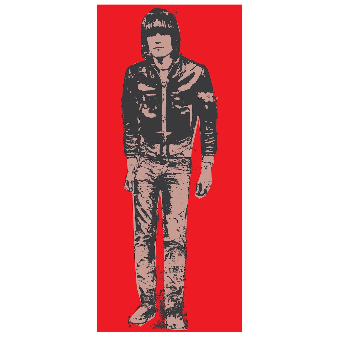 Dee Dee Ramone Art Print: Punk Rock Icon Portrait - Etsy