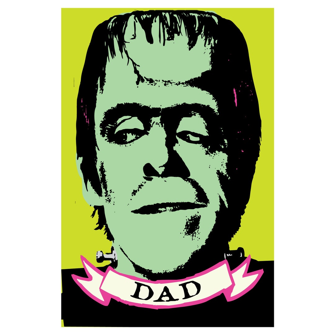 The Munsters / Herman / DAD / Art Print / Goth / Horror Movie /addams ...