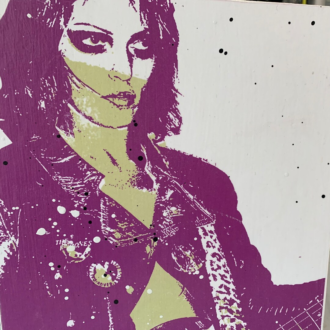 Gaye Advert Punk Art: Mixed Media Portrait on Wood Panel (8"x10"x1.5 ...