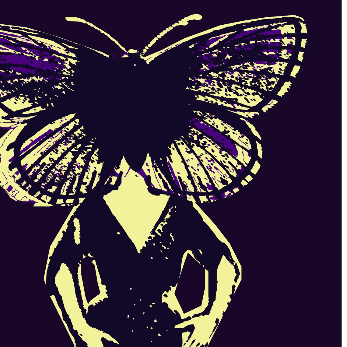 Vampira / Butterfly / creepy / horror / butterfly plan 9 | Etsy