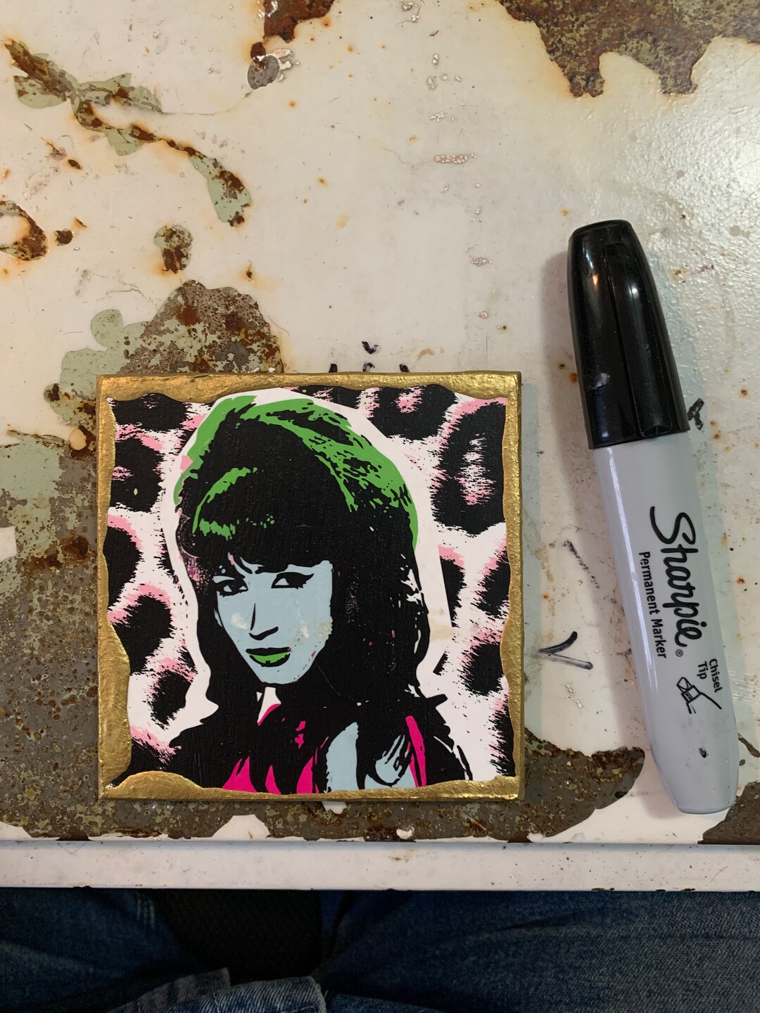 Ronnie Spector Art Magnet: Handmade Girl Group Pop Art (4x4in) - Etsy