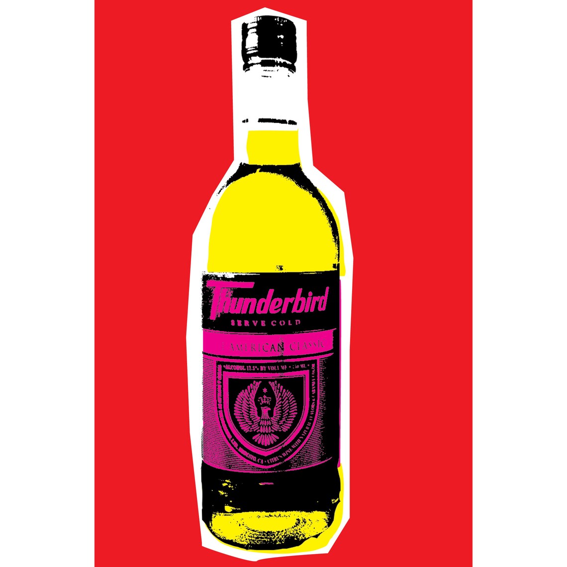 Thunderbird Wine Art / Liquor Art / Art Print / Bum Wine / - Etsy