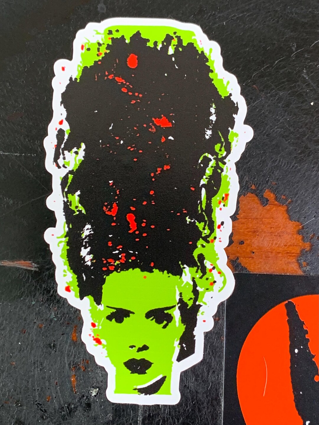 Bride of Frankenstein Sticker / Horror Art / Monster / Goth / Lowbrow ...