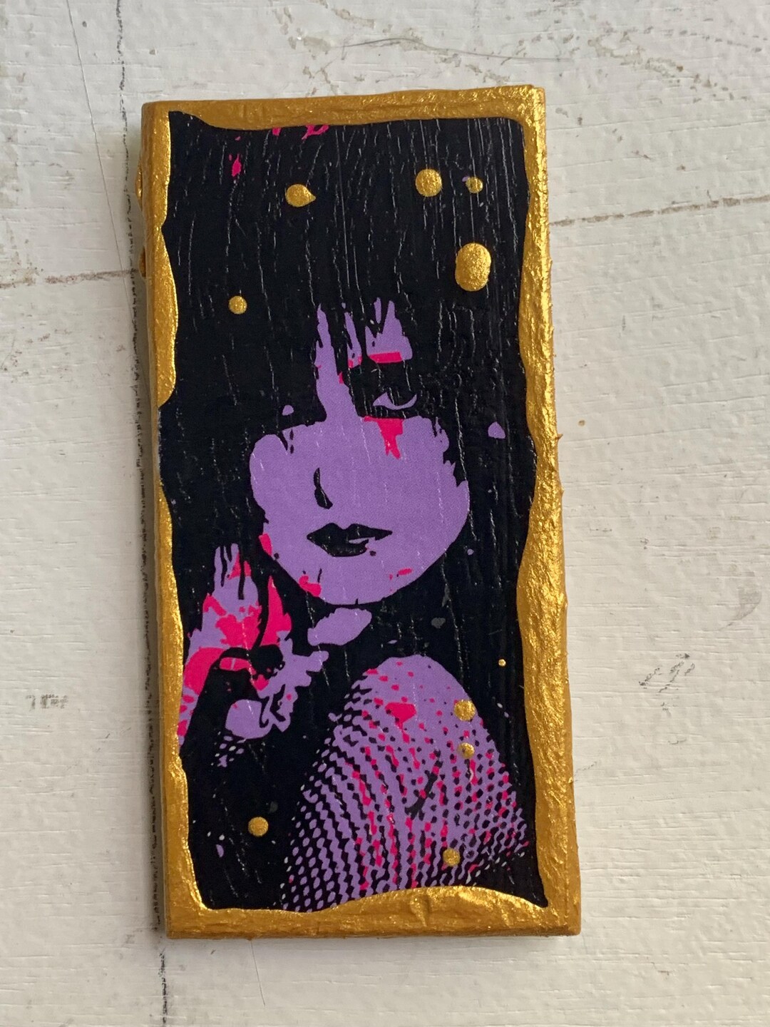 Handmade Siouxsie Art Magnet: Goth Punk Lowbrow Decor - Etsy