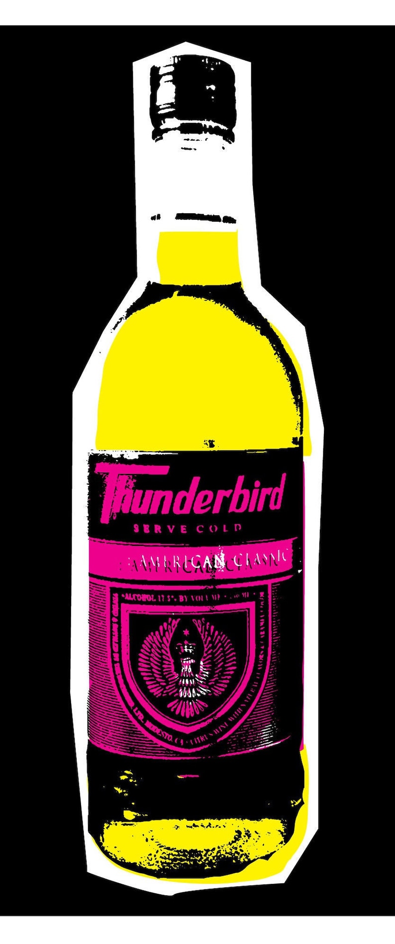 Thunderbird Sticker / / / Drunk / Wine Art / Bumwine . Hardison L ...