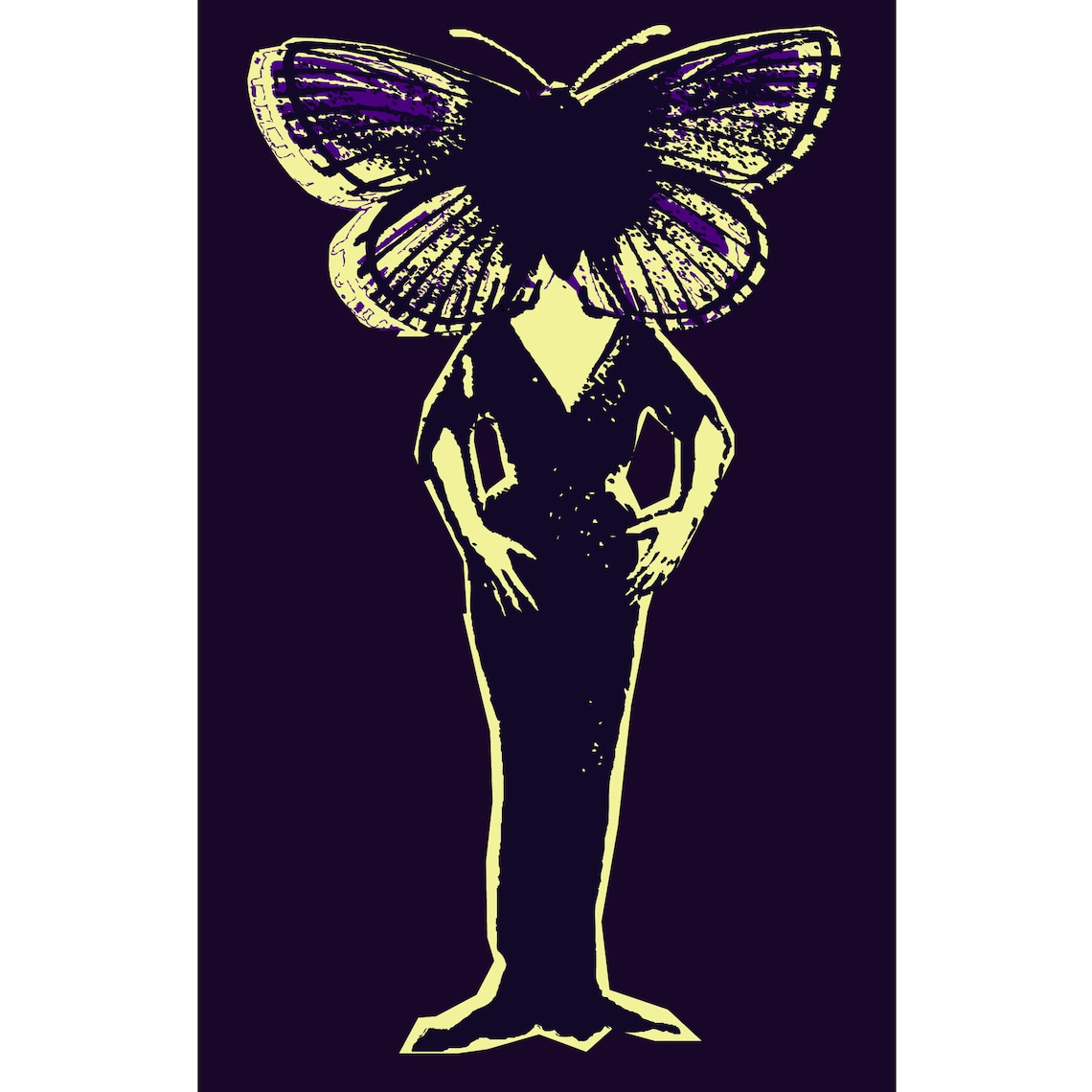 Vampira / Butterfly / Creepy / Horror / Butterfly Plan 9 From - Etsy