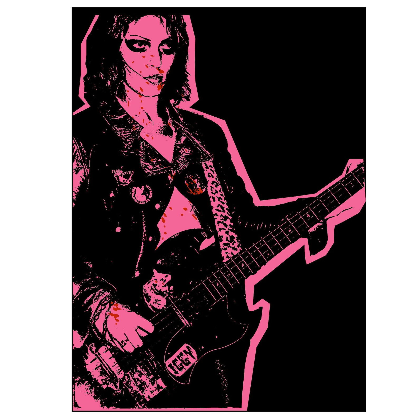 Gaye Advert / the Adverts / Punk / Leather / Pink and Black / - Etsy