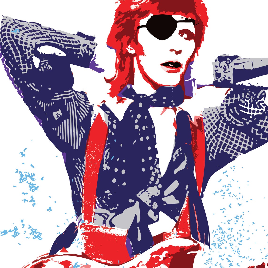 David Bowie / Glam / Punk / Original Art by Hardison L. Collins III # ...
