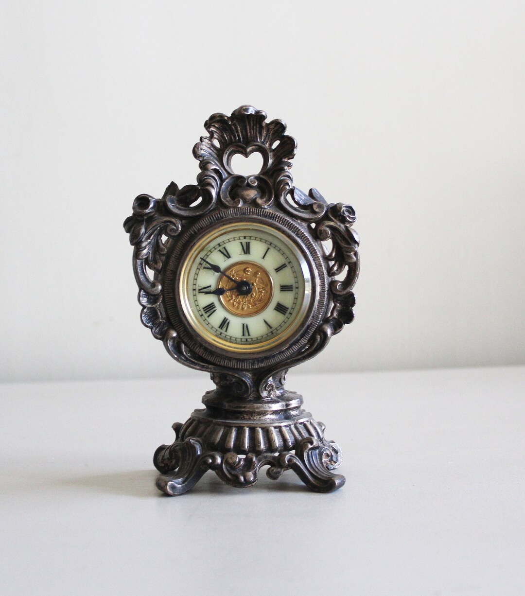 Antique Ansonia Victorian Style Gilt Brass Metal With Beveled Glass ...