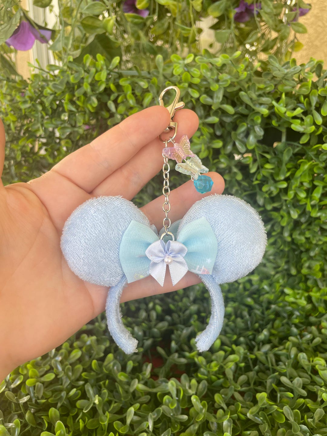 Blue Frost Mouse Ear Bag Charm Clip, Doll Accessories, Birthday Gift ...