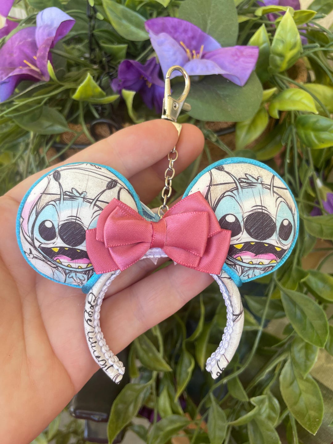 Stitch Alien Mouse Ear Headband Keychain, Bag Charm, Numio Accessory ...