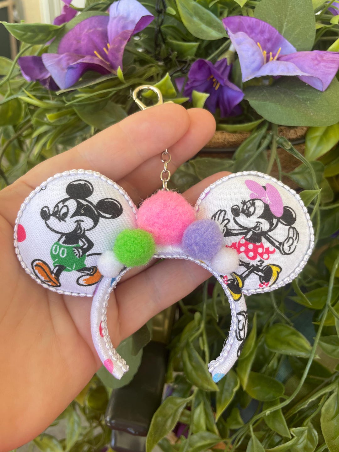 Mickey and Friends Mouse Ear Bag Charm, Keychain Clip, Birthday Gift ...