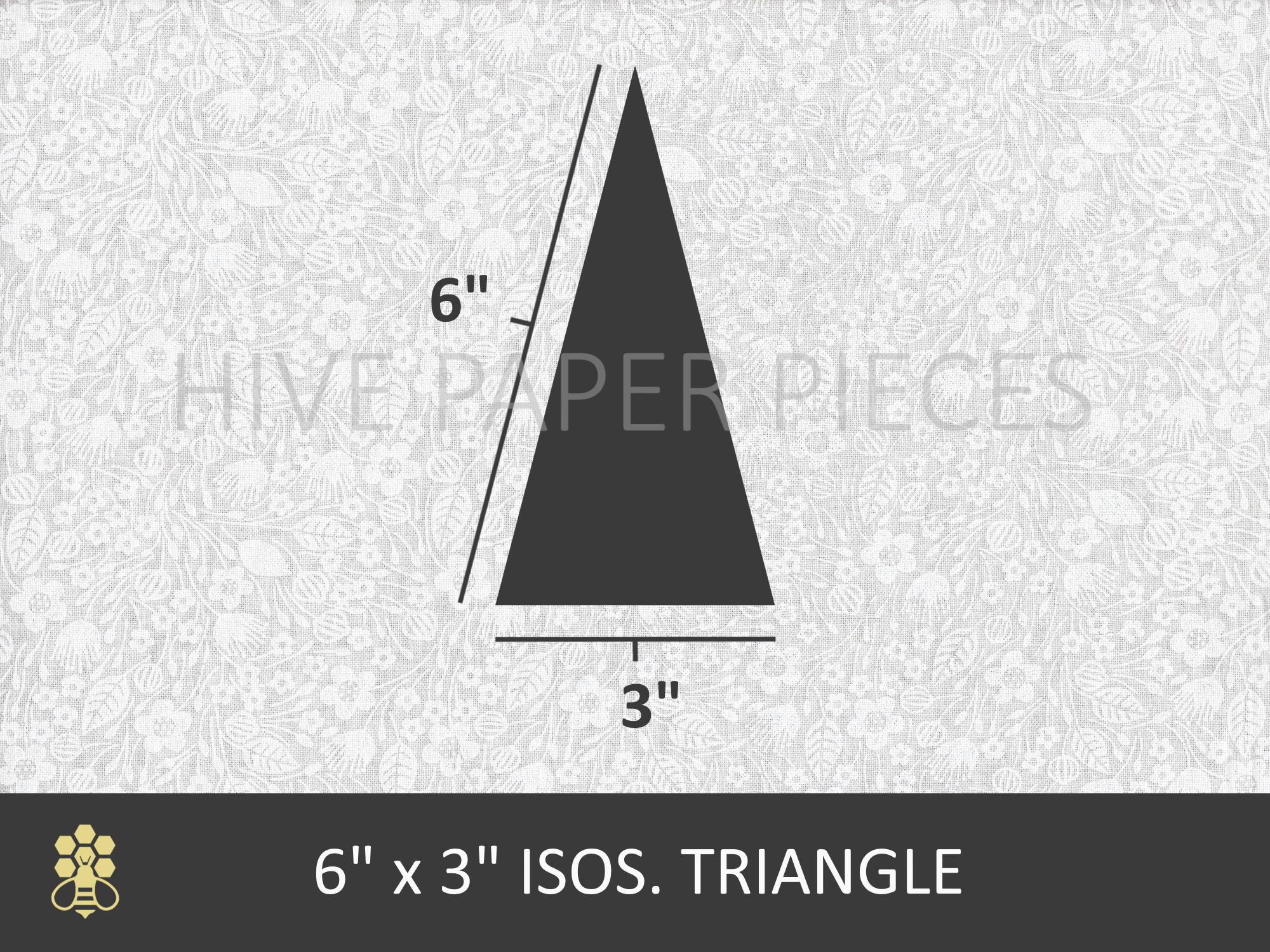 Hive Paper Pieces 6 X 3 ISOSCELES TRIANGLES English Paper Piecing ...
