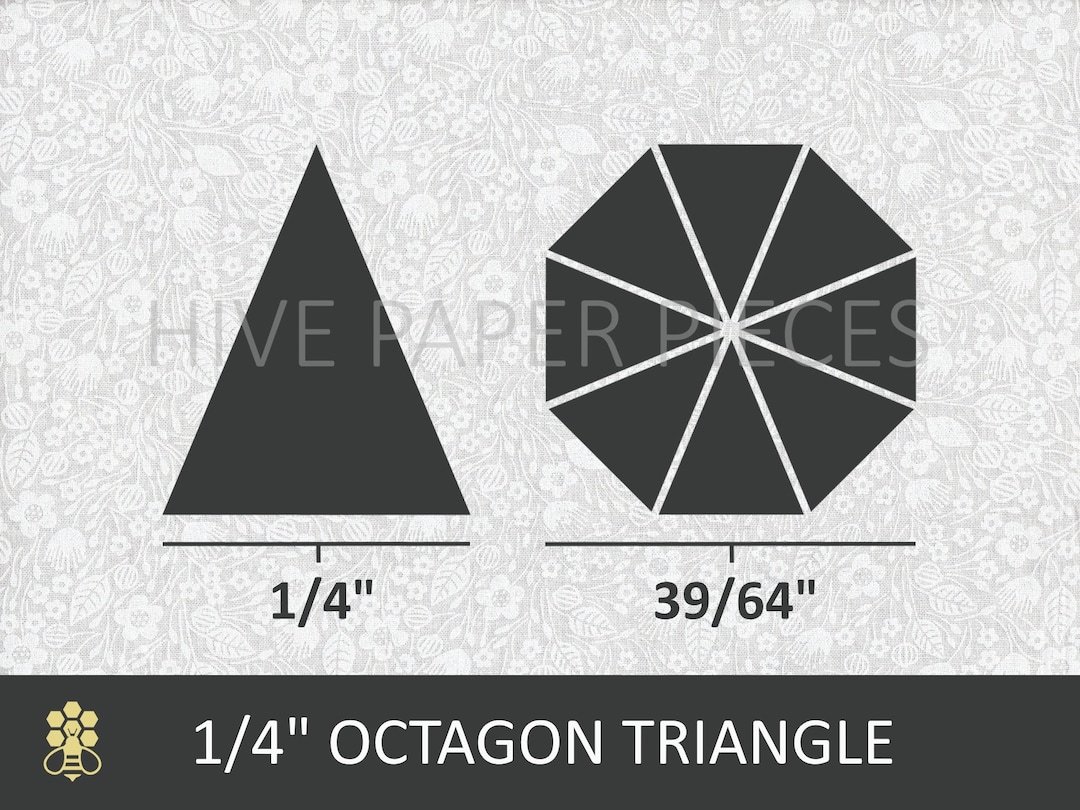 Hive Paper Pieces - 1/4" OCTAGON TRIANGLES - English Paper Piecing ...