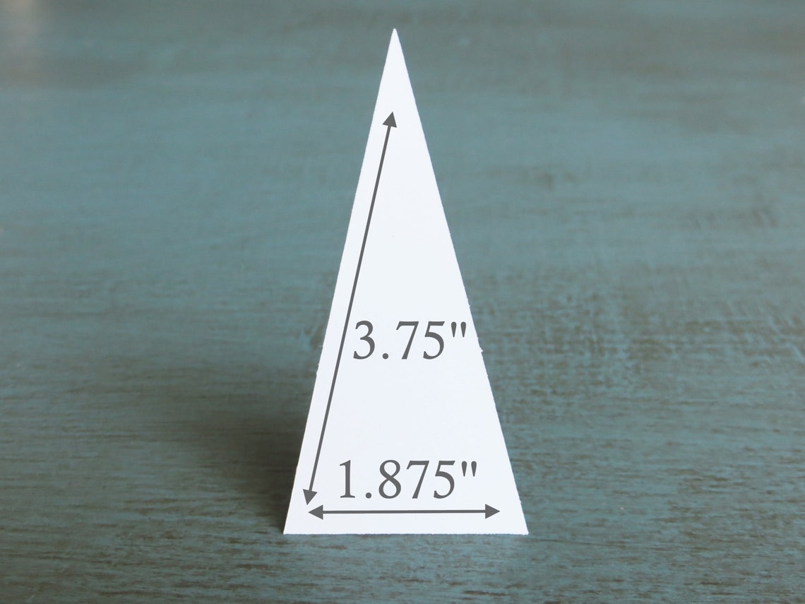 Hive Paper Pieces 3-3/4 X 1-7/8 ISOSCELES | Etsy