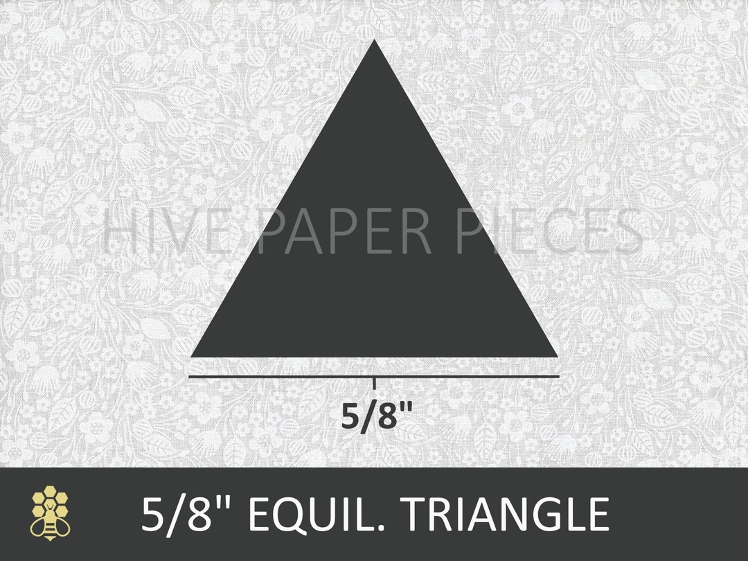 Hive Paper Pieces - 5/8" EQUILATERAL TRIANGLES - English Paper Piecing ...
