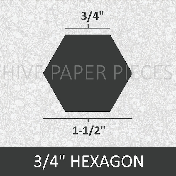 3 Inch Hexagon Paper Template - Etsy