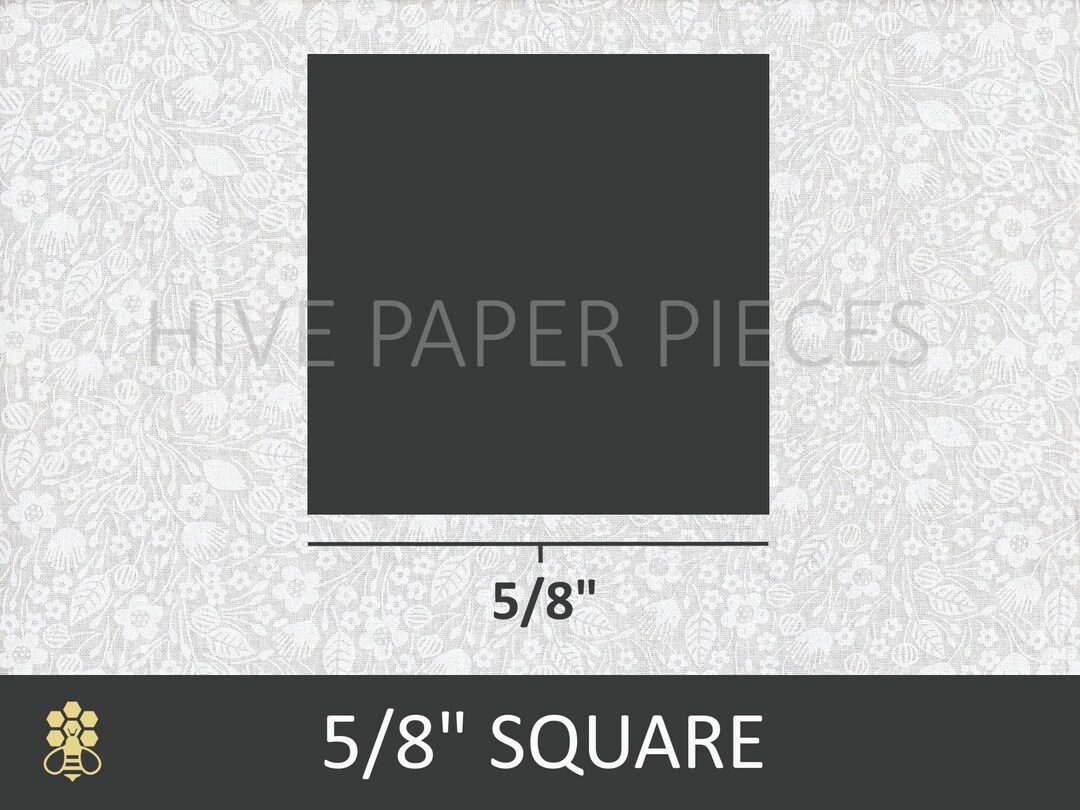 Hive Paper Pieces - 5/8" SQUARES - English Paper Piecing - Choose ...