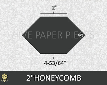 Hive Paper Pieces 1 HONEYCOMBS English Paper Piecing Quilt Hexies ...