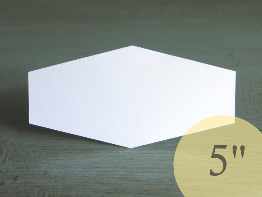 Hive Paper Pieces - 5" COFFINS - English Paper Piecing Quilt Pieces ...