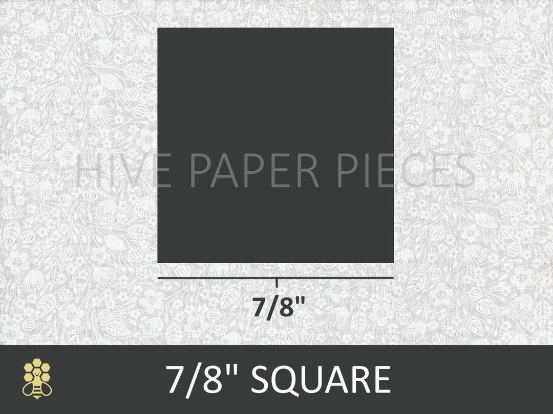 Hive Paper Pieces - 7/8" SQUARES - English Paper Piecing - Choose ...