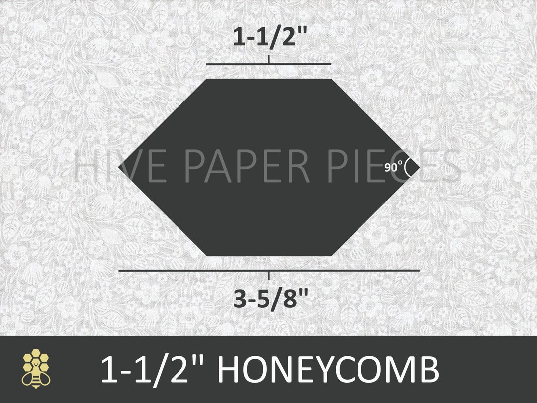 Hive Paper Pieces - 1-1/2" HONEYCOMBS - English Paper Piecing Quilt ...