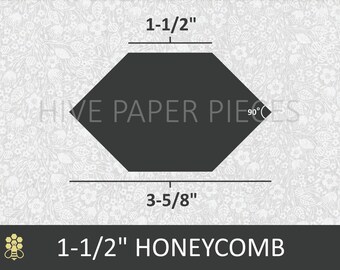 Hive Paper Pieces 1 HONEYCOMBS English Paper Piecing Quilt Hexies ...