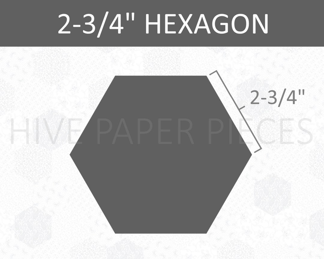 Piezas de papel de colmena 2-3/4 HEXAGONOS English Paper Piecing Quilt ...