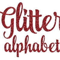 Red Glitter Font Png Sublimation, Red Glitter Png, Red Glitter Alphabet ...