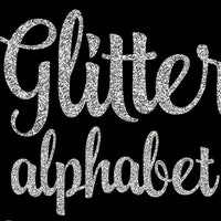 Silver Metallic Alphabet Clipart, Silver Foil Alphabet , Silver Digital ...