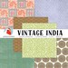 Indian Digital Paper vintage botanical patterns paisley | Etsy