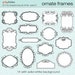 28 Ornate Frames - Wedding Invitation Clipart, Photograph Borders ...