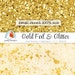 Gold Digital Paper - Gold Foil Paper & Gold Glitter Paper Faux Gold ...