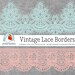 Vintage Lace Borders - Pink Lace Borders, Mint Lace Borders, Coral Lace ...