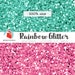 Glitter Rainbow Digital Scrapbook Paper - 9x9 Background Printable ...