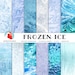 Frozen Digital Paper Ice Digital Paper Winter Ice | Etsy