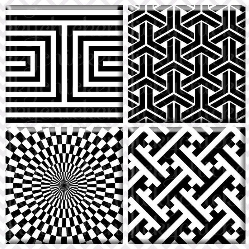 Mod Print Op Art - Etsy
