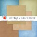Vintage Digital Paper, Kraft Digital Paper, Digital Parchment, Antique ...