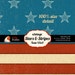 Stars & Stripes Digital Scrapbook Paper Vintage July 4th Patriotic ...