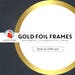 Gold Digital Frames Faux Gold Foil Frames Gold Digital - Etsy