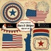 Stars & Stripes Clip Art Set - July 4th Patriotic Independence Day ...