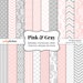 Pink & Gray Digital Paper Damask Chevron Digital Paper Polka Dots ...